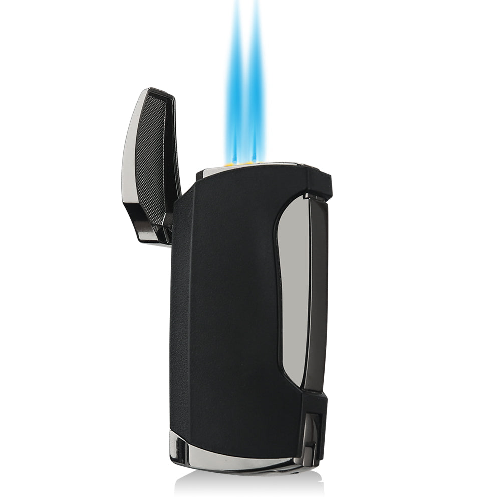 HONEST Cigar Lighter Double Jet flame with Cigar Punch(send without ga ...